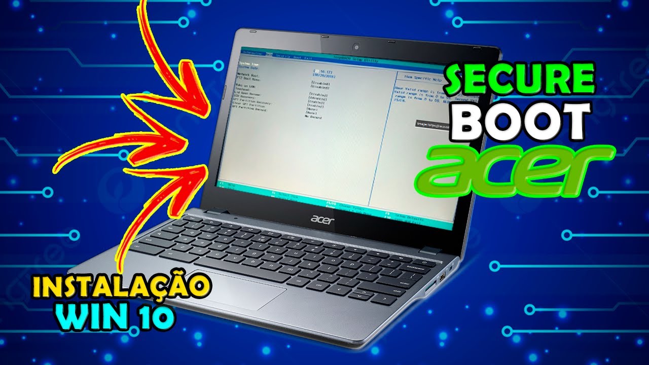 SECURE BOOT E INSTALAÇÃO DO WINDOWS 10 NO ACER ASPIRE E15 #2023 - YouTube