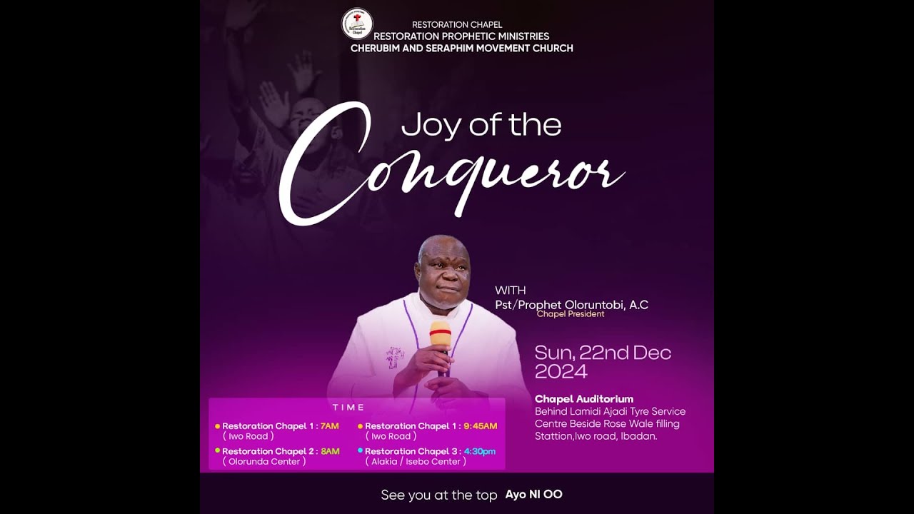 Prophetic Sunday Service - JOY OF THE CONQUERORS - YouTube