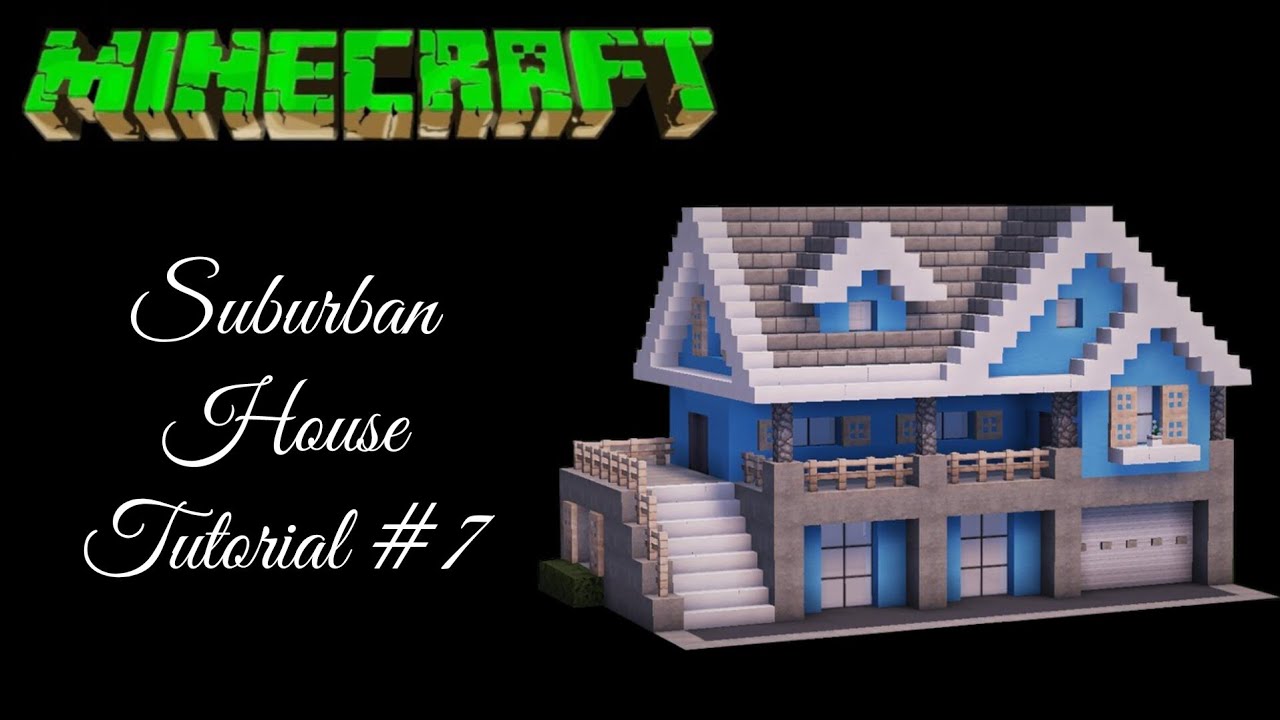 Minecraft : Suburban House Tutorial #7 #minecraft #suburbanhouse # ...