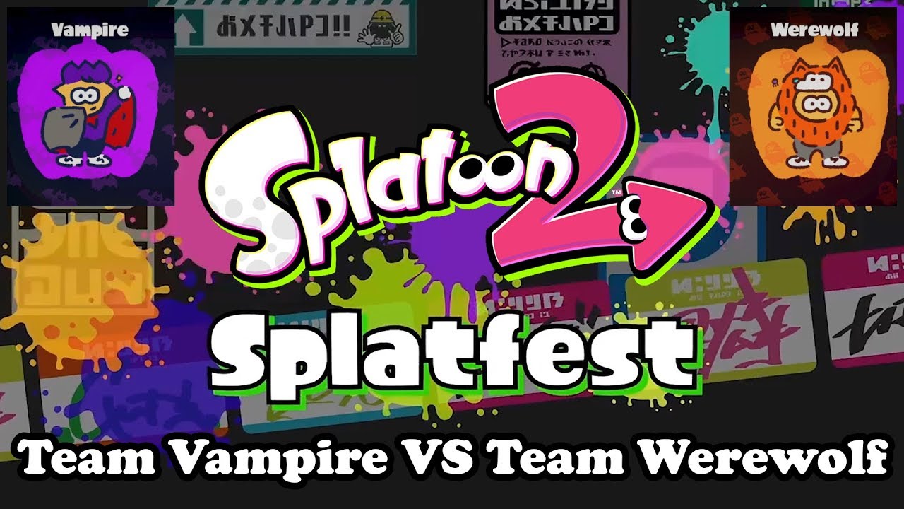 Splatoon 2 Splatfest: Vampire VS Werewolf - YouTube