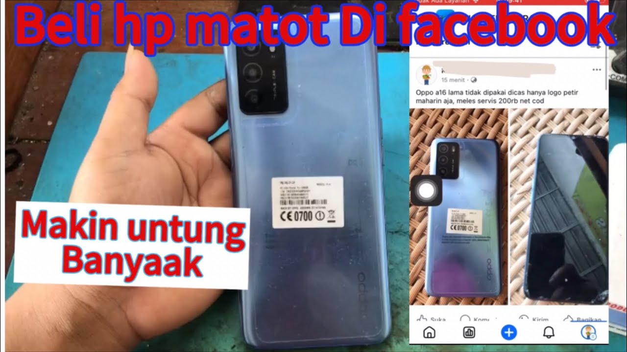 Beli hp matot di facebook 200rb, setelah diservis sendiri untung besar ...