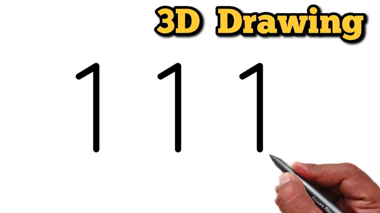 3D Drawing Easy For Beginners - YouTube