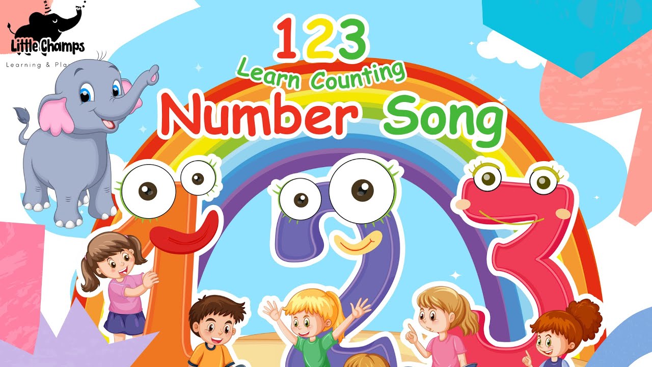 Big Numbers Song | Shapes Song - Learn to Count - Nursery Rhymes # ...