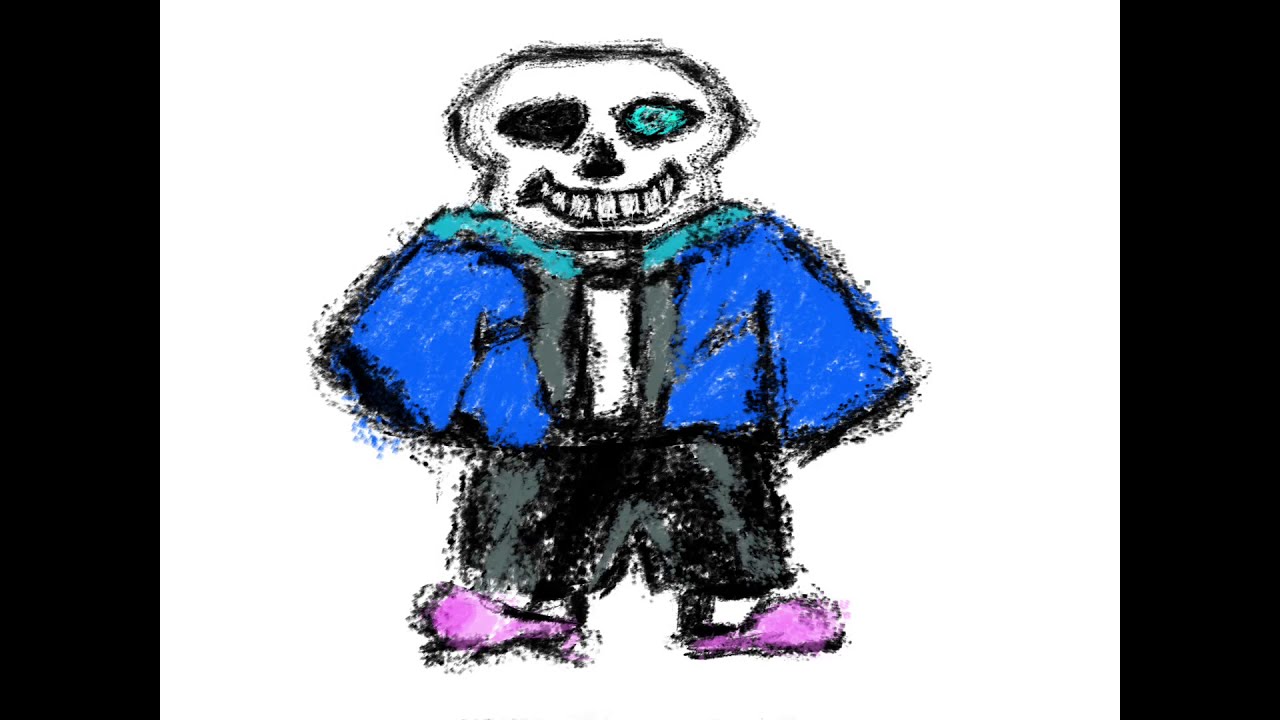Sans | Undertale Rejuvenation | Drawing Sans using I pad pro - YouTube