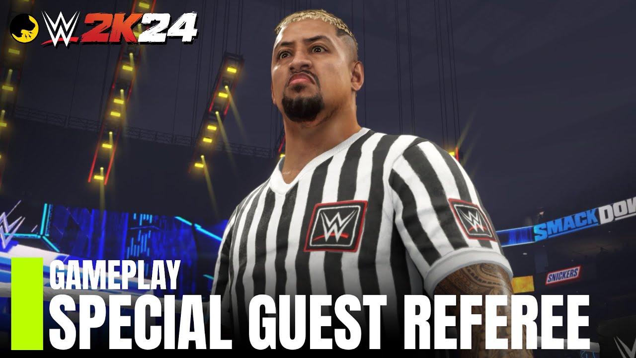 WWE 2K24 | Special Guest Referee Match: Jimmy Uso vs. Jey Uso w/Solo ...