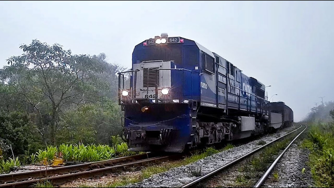 ES43BBi RUMO Arrancando da Estação Banhado - Ferrovia Curitiba ...