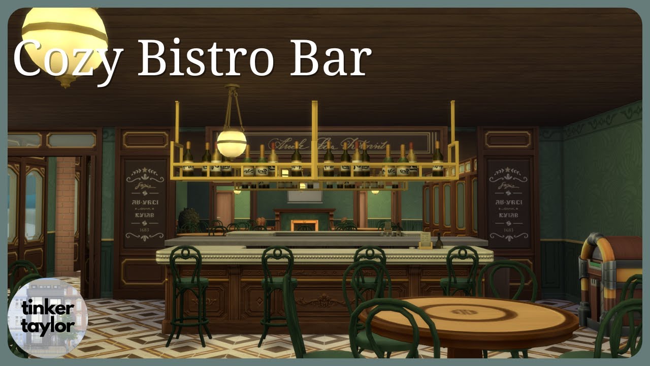 Cozy Bistro Bar || Sims 4 Build - YouTube