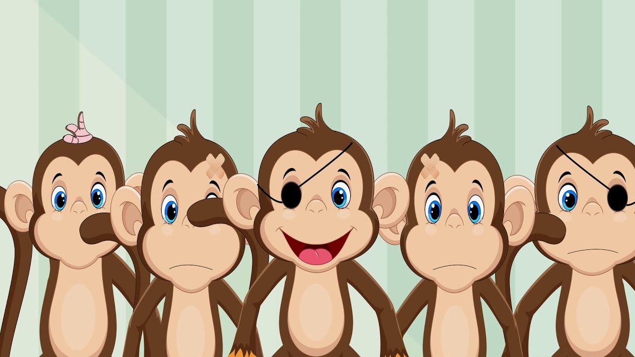 Five Little Monkeys Jumping On The Bed - The Naughty Monkeys Video ...