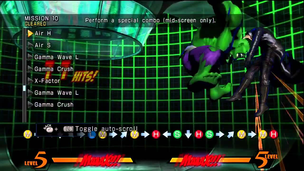 Ultimate Marvel vs. Capcom 3: Hulk - Mission 10 - YouTube