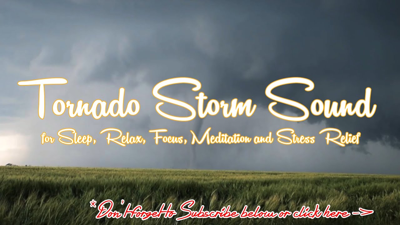 Tornado Storm Sounds, 6 hours of Tornado WInd and distant Thunder ...