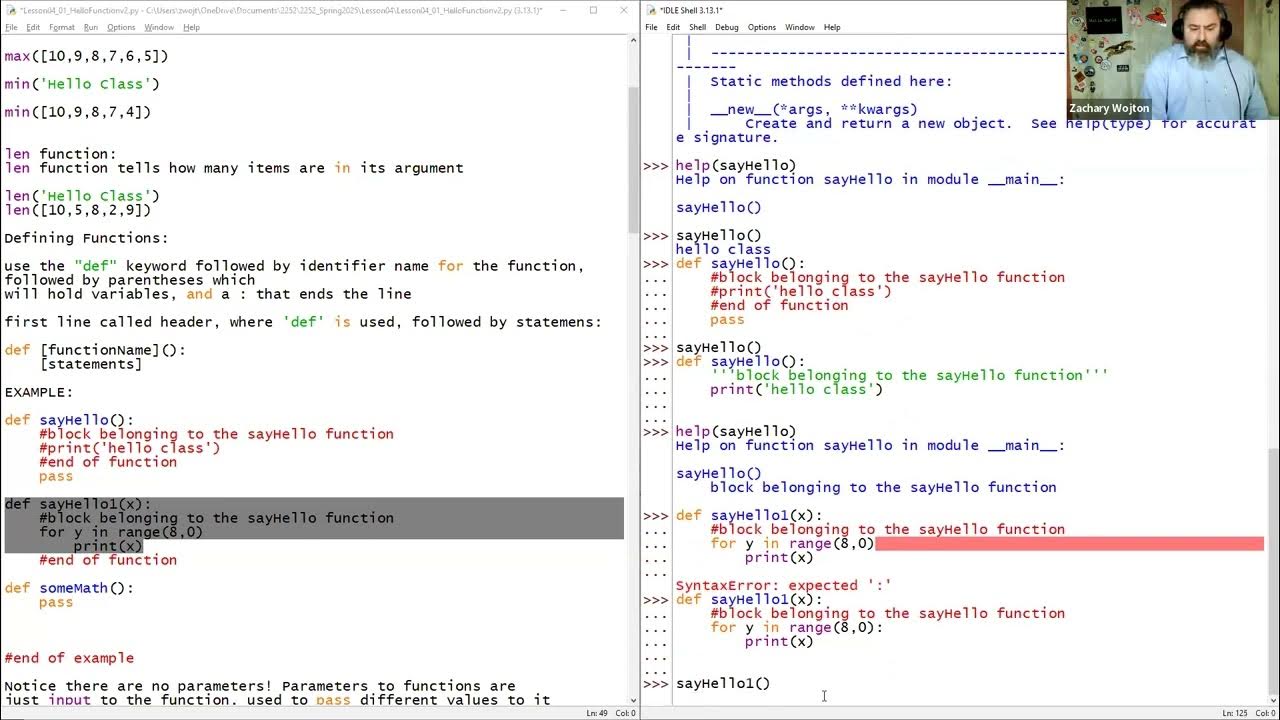CSCC 2252 Python SP2025 Lesson04V01 - YouTube