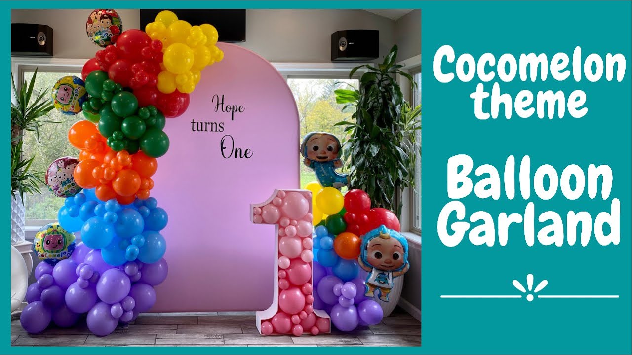 DIY Cocomelon Balloon Garland - YouTube