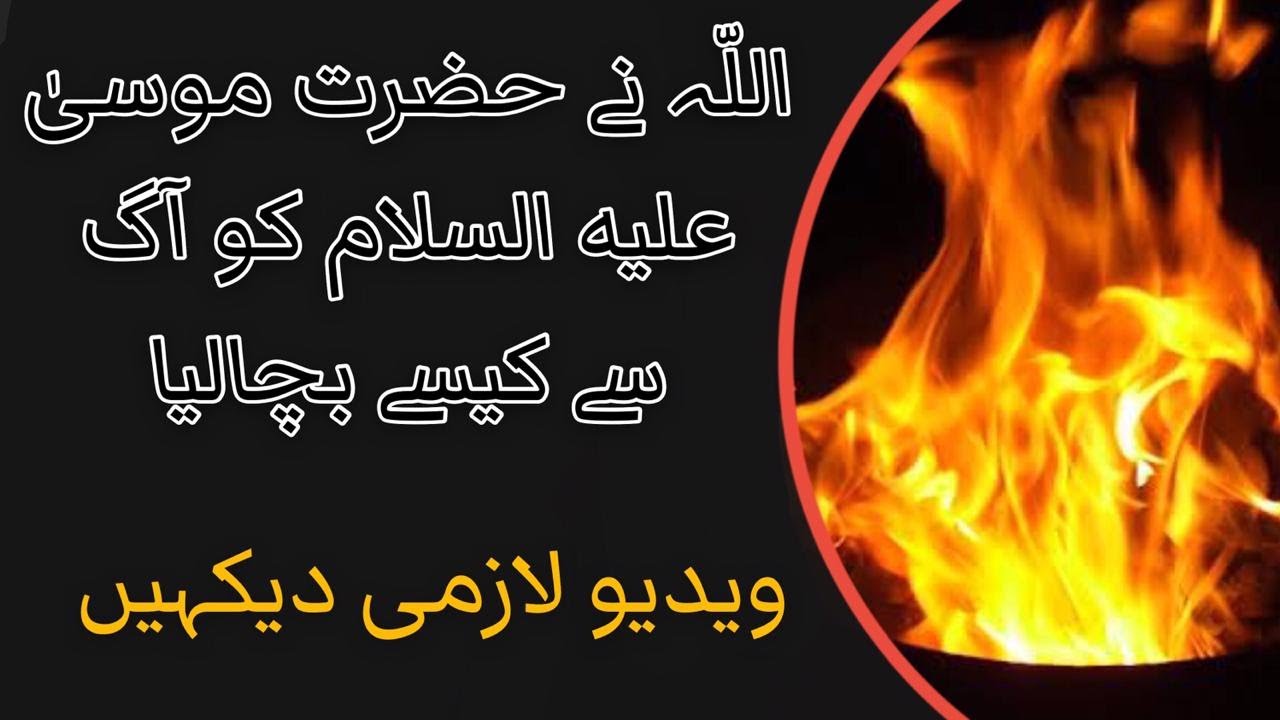 Musa Ali Salam Aag Sy Kaise Bache | Hazrat Musa Ali Salam Ka Kissa ...