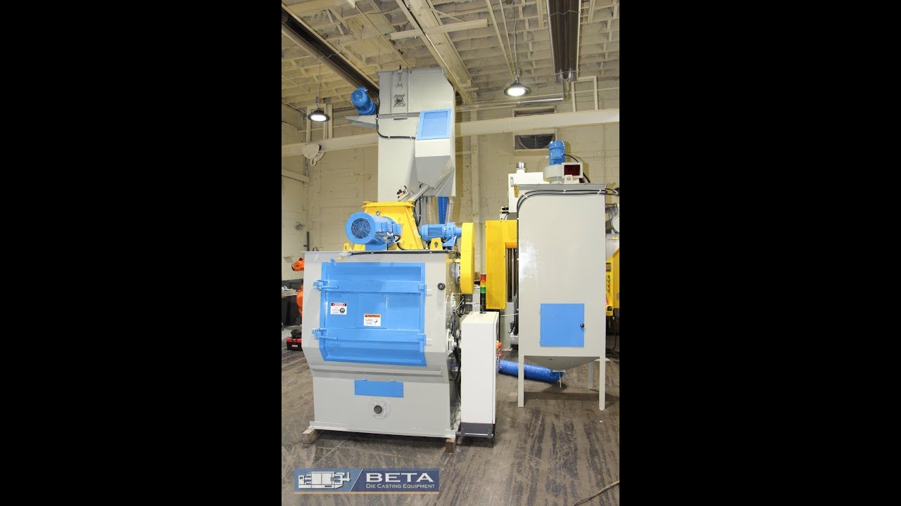 Blastech Tumble Blast Shot Blast Machine No 4478 - YouTube