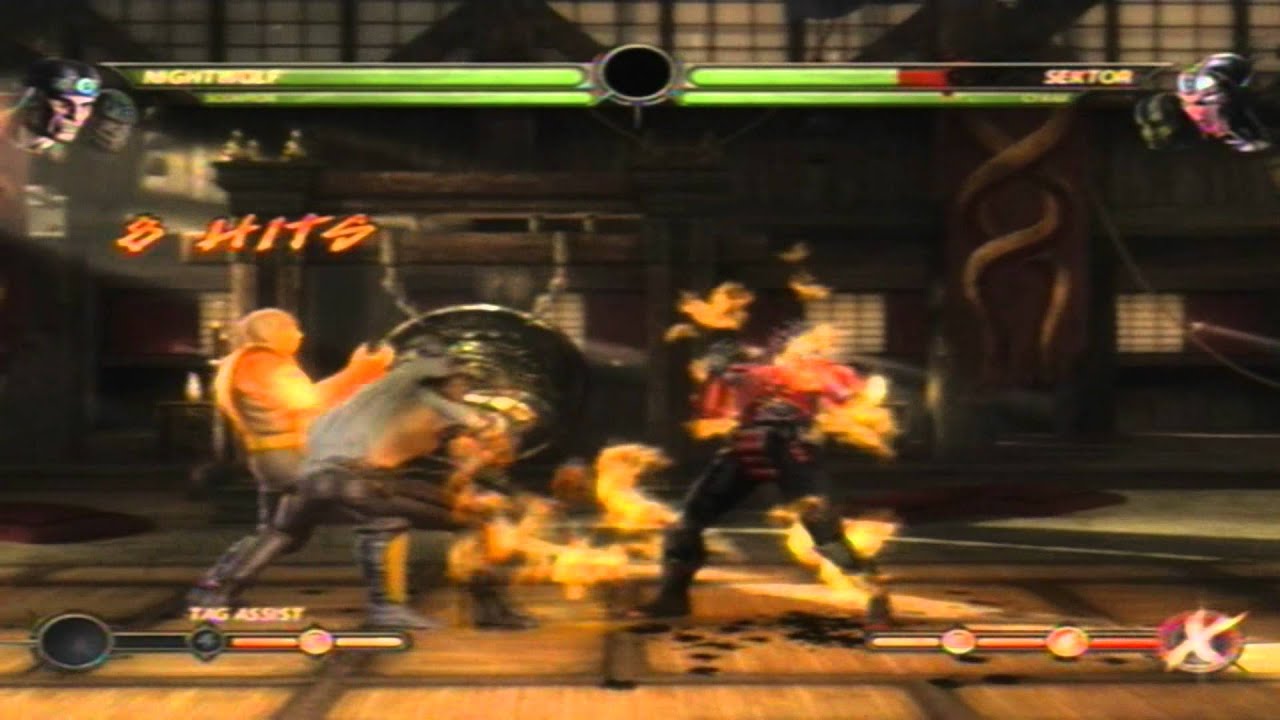 MK9 - Scorpion&Nightwolf Tag team reset combo 100% - YouTube