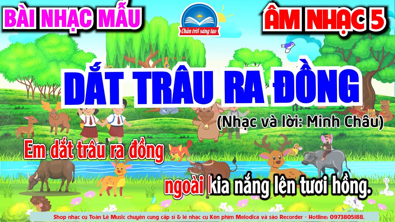 NHẠC MẪU DẮT TRÂU RA ĐỒNG | CHỦ ĐỀ 2 - BỨC TRANH ĐỒNG QUÊ | ÂM NHẠC 5 ...