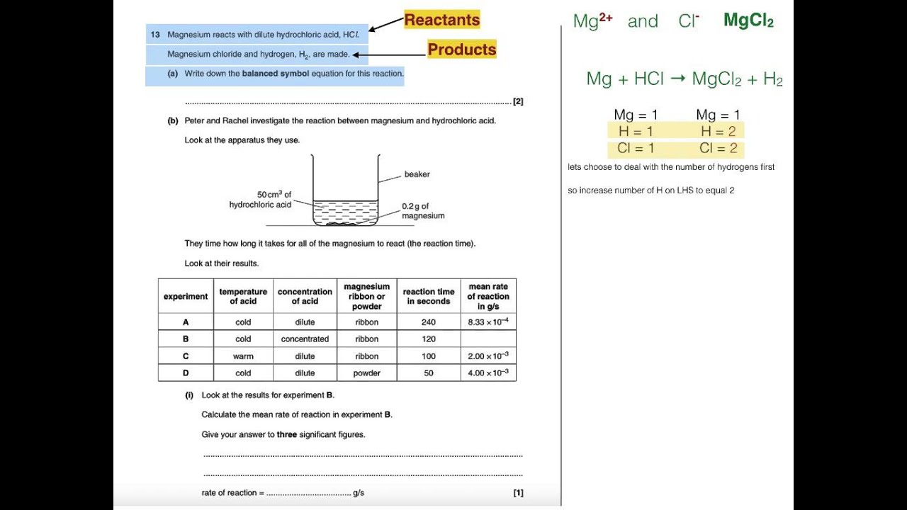 GCSE Exam Questions C3 Rates Of Reaction 1 Higher OCR YouTube gcse-exam-questions-c3-rates-of-reaction-1-higher-ocr-youtube