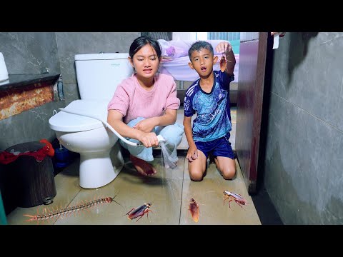 KAMAR MANDI KU BANYAK KECOA🪳BERSIH BERSIH KAMAR MANDI 