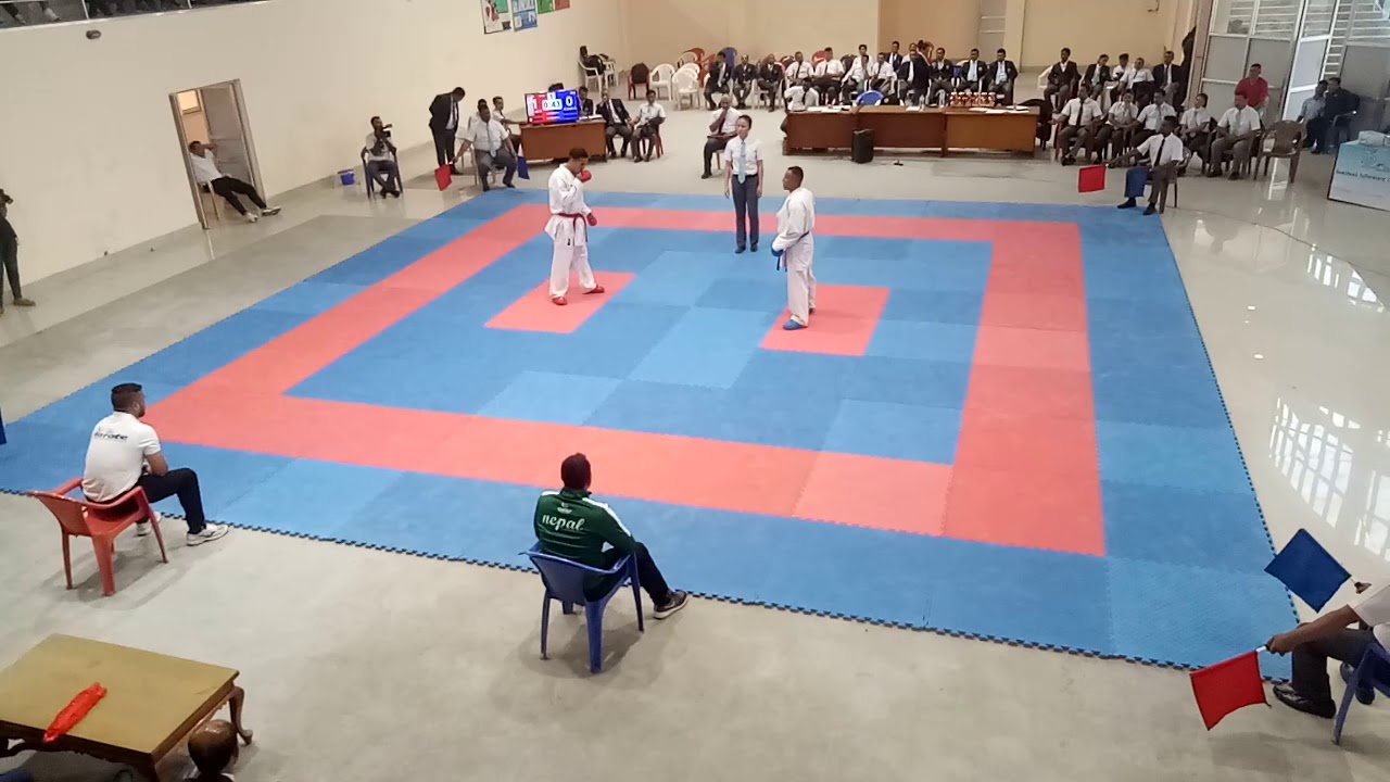 Karate Rabindra karki vs Nabin rasaili 13 saf games final camp ...