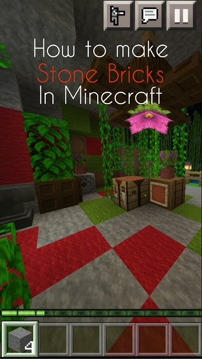 Minecraft: How to make Stone Bricks #shorts - YouTube