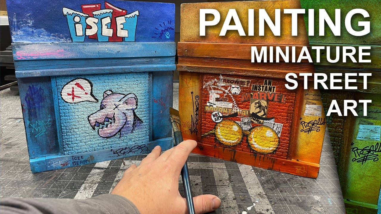 Miniature street art 2: Urban Vibes Murals and Graffiti on a Diorama ...