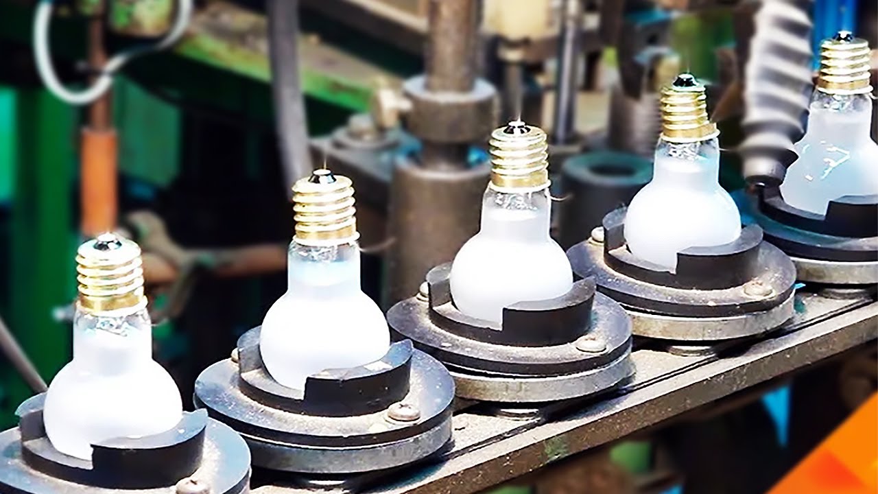 HOW a LIGHT BULB is MADE 💡 | MASS PRODUCTION PROCESS of INCANDESCENT ...