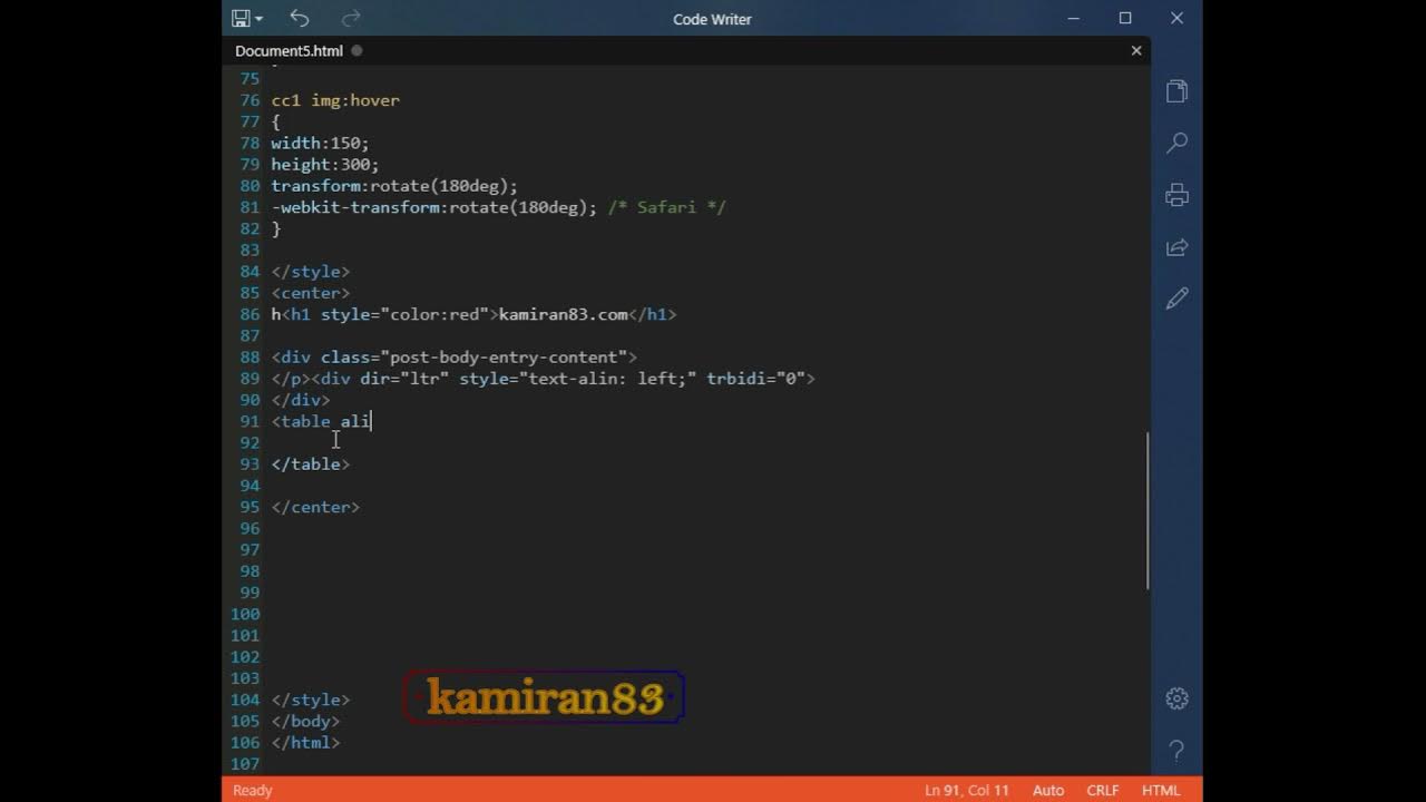 اتش تي ام ال HTML CSS اكواد html و css جاهزة و احترافية - YouTube