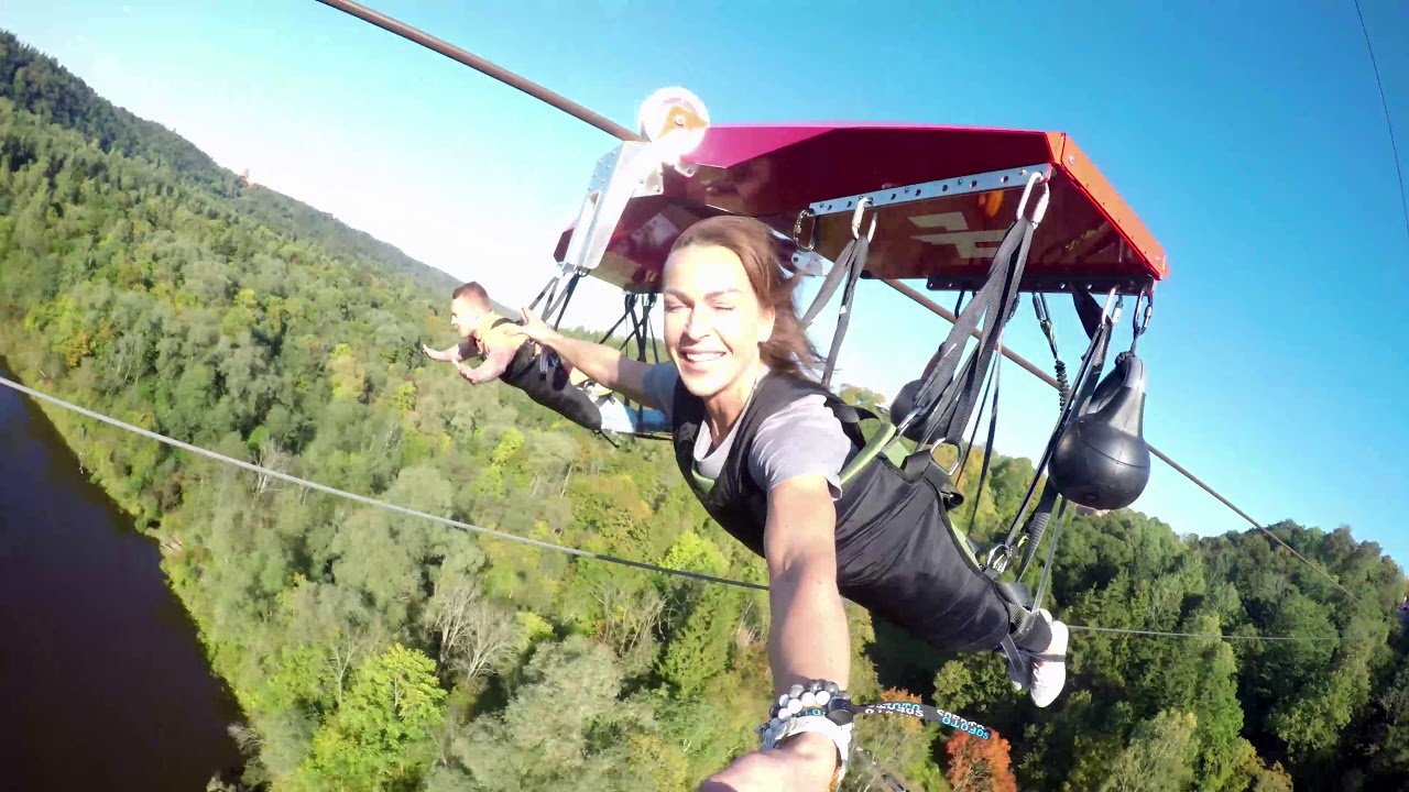 Zērglis (Z-eagle) zipline gopro 4k - YouTube