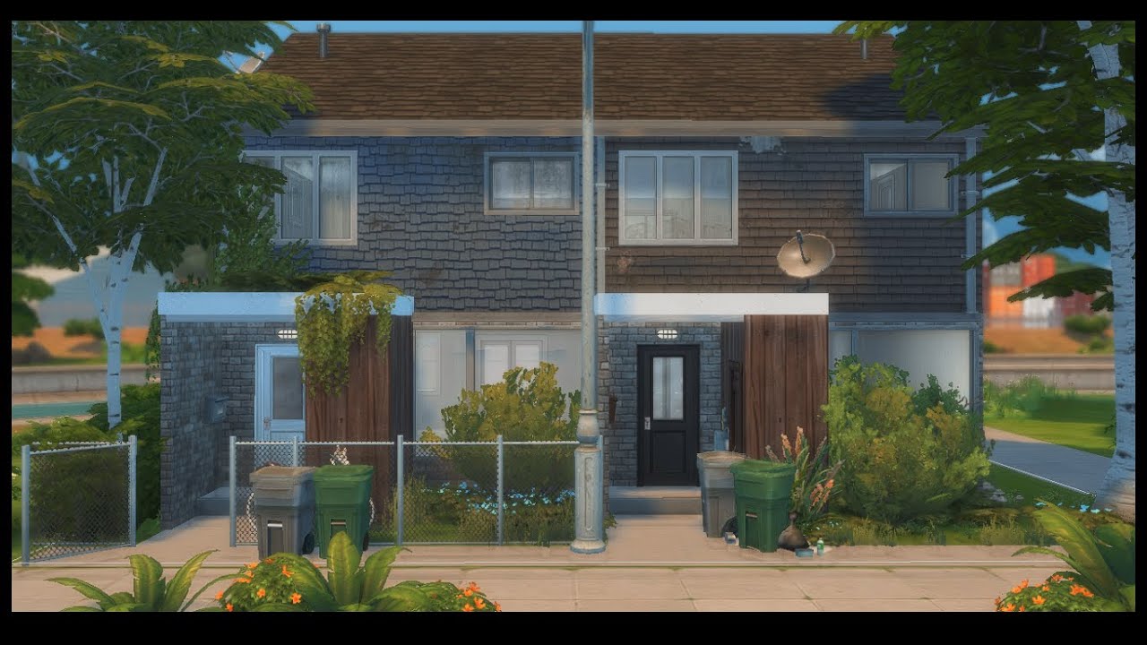 || British Council Houses || The Sims 4 || Speed Build || No CC ...