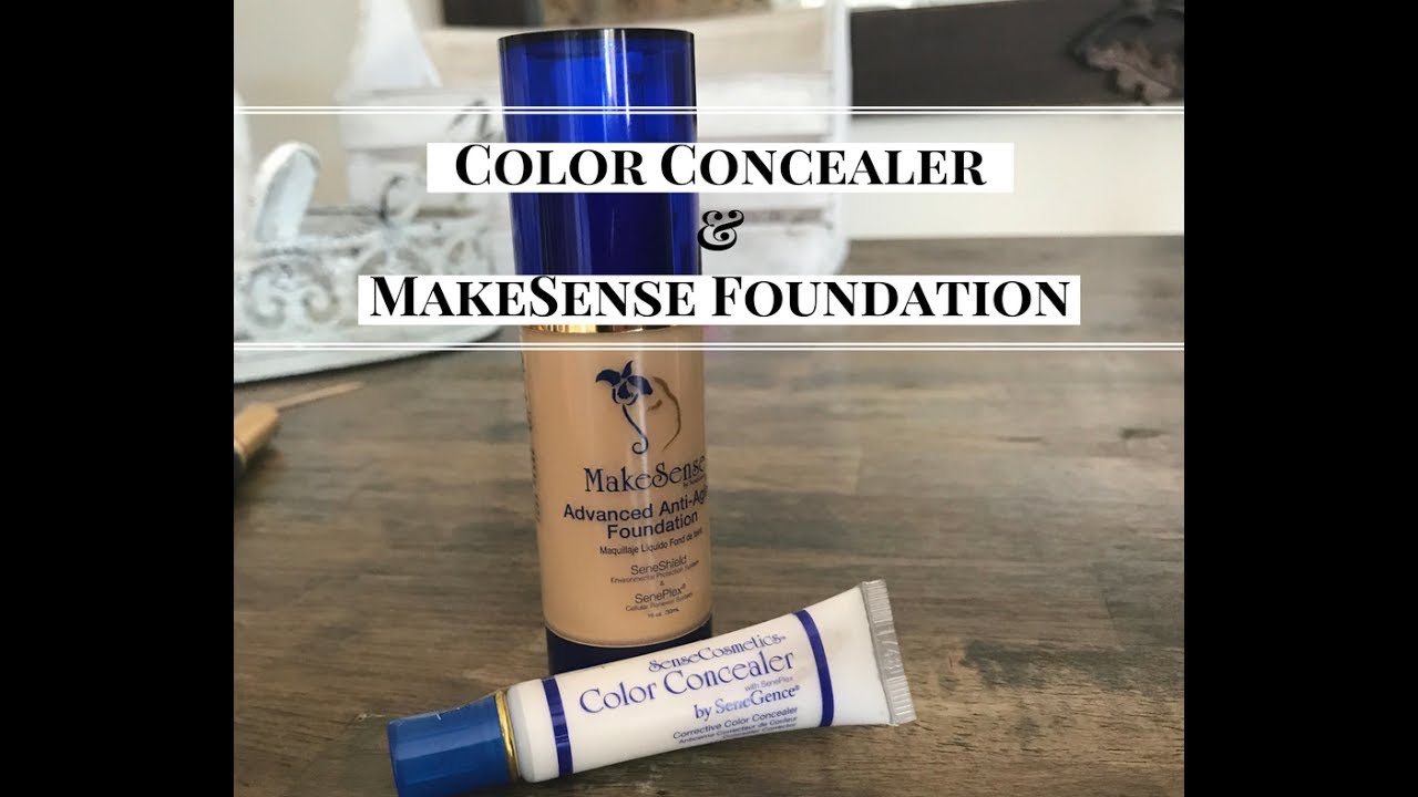 Senegence Color Correcting Concealer and MakeSense Foundation - YouTube