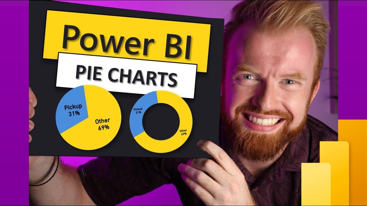 How to make Pie Charts | Microsoft Power BI | Show Percentages, Add ...