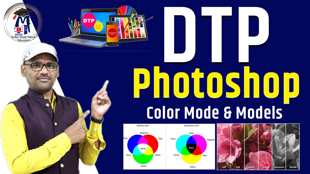 8 DTP with Photoshop - Color Modes and Color Models in Hindi | PGDCA ...
