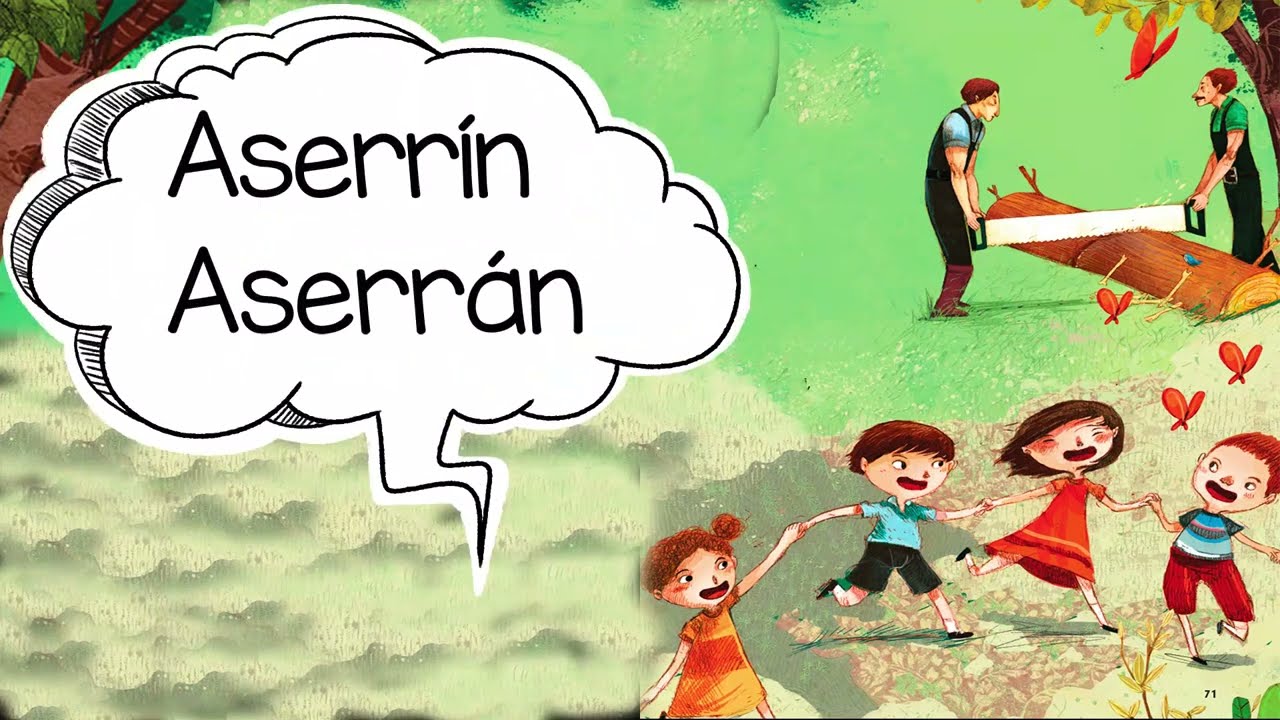 Aserrín Aserrán ronda infantil - YouTube