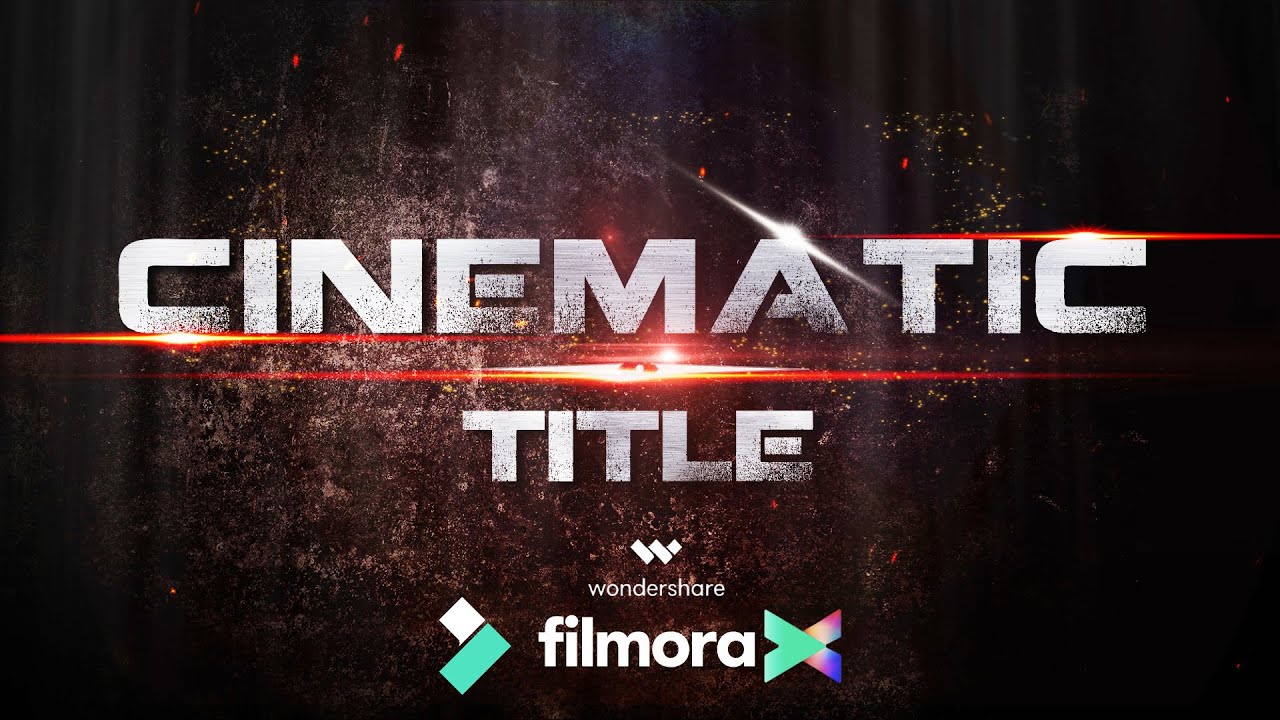 Cinematic Title Intro in Filmora | Intro in Filmora | Cinematic Intro ...