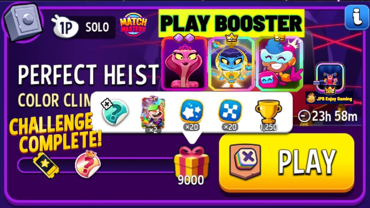 Color Climb Solo Challenge Perfect Heist/ 9000 Score/ Match Masters ...