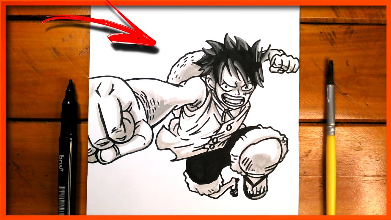 How to draw the luffy gear 3, complete, step by step - YouTube