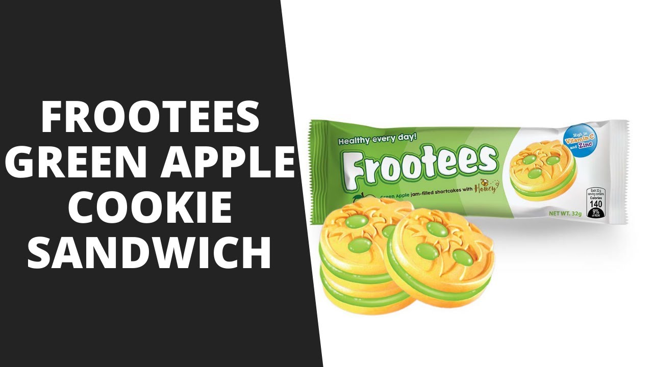 Frootees Green Apple Cookie Sandwich - YouTube
