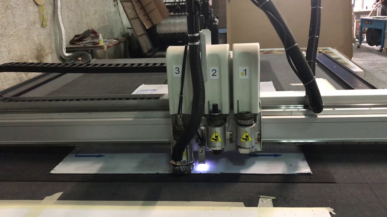 Router cut on dibond panel - YouTube