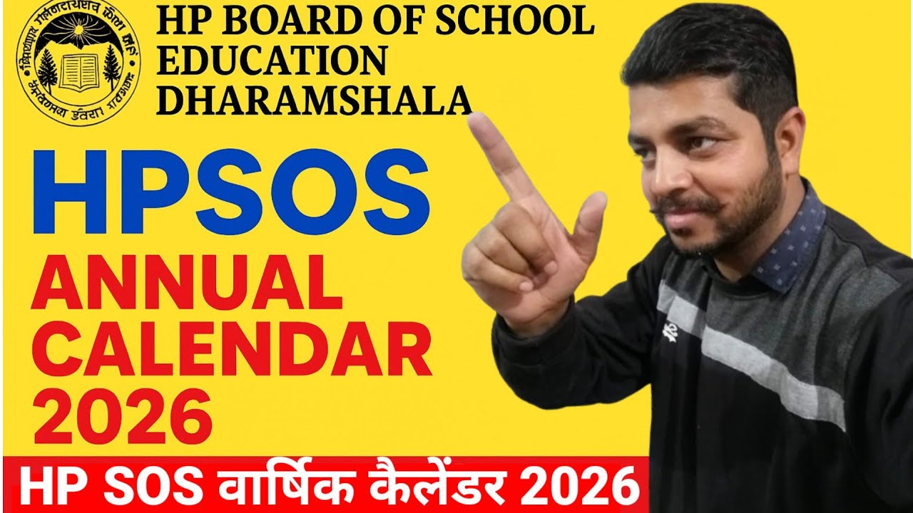 HPBOSE SOS Annual Calendar 2026 | HPSOS 8th, 10th, 12th Class Exam Form ...