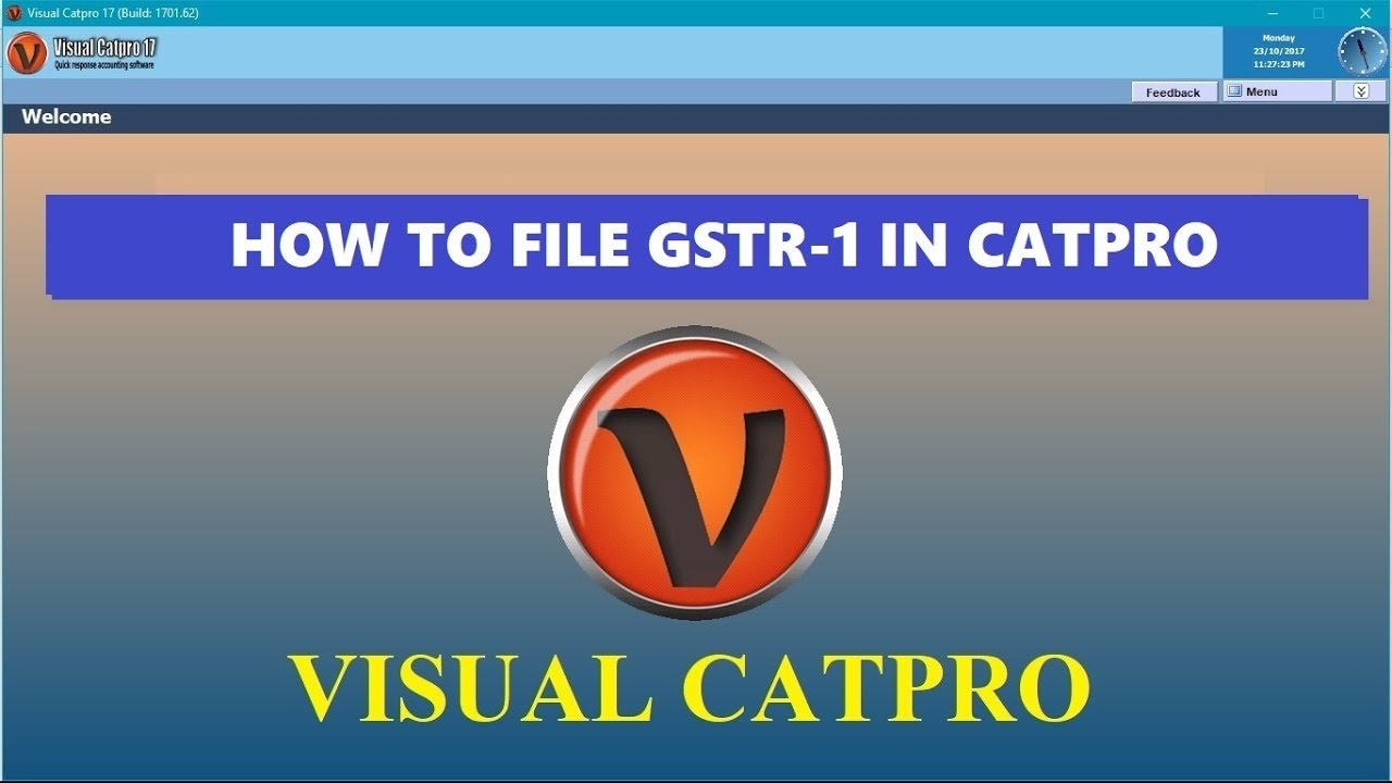 How to file GSTR-1 in Visual Catpro - YouTube