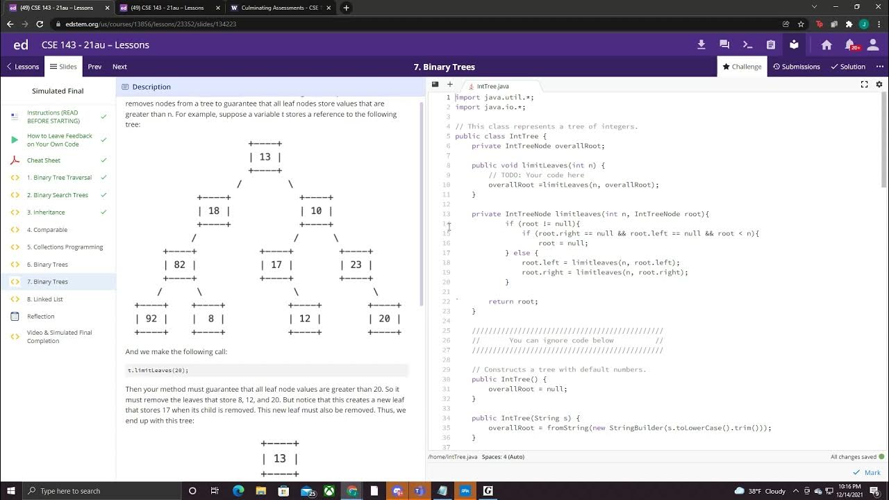 CSE 143 Final - YouTube