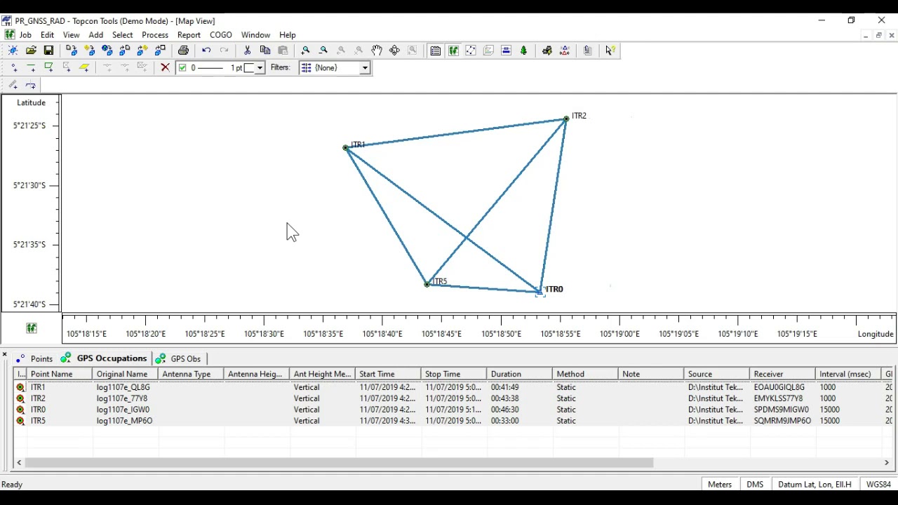 Pengolahan Data GNSS Metode Radial - YouTube