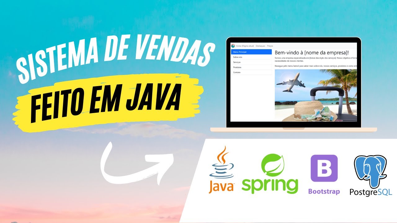 2 Criando Sistema De Vendas Em Java Criando Projeto Com Spring Boot E Testando Tela Inicial