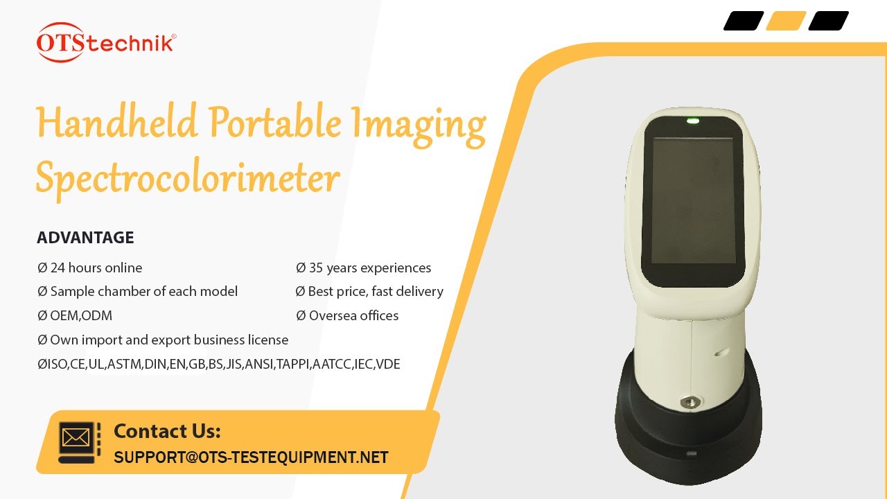 Operation video Handheld Portable Imaging Spectrocolorimeter - YouTube