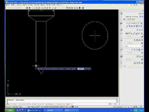 How to draw a nail with AutoCad - YouTube