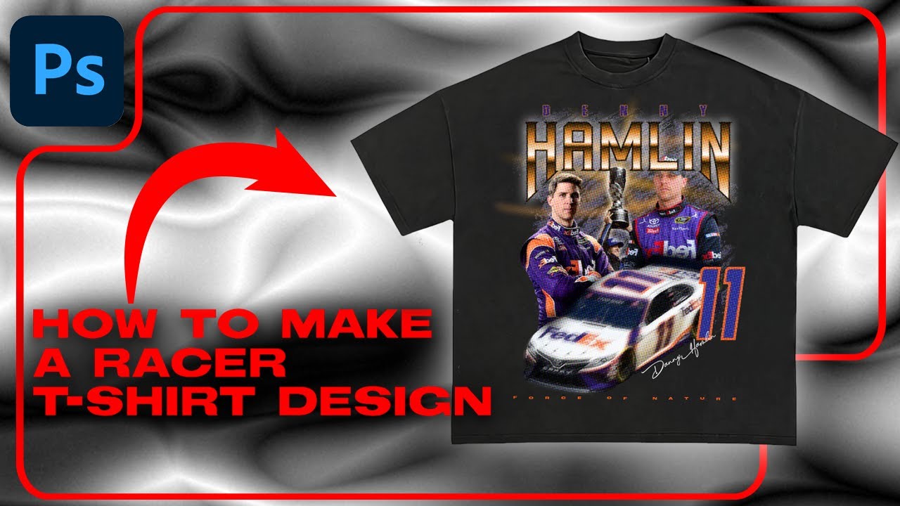 HOW TO MAKE A VINTAGE RACER TEE FOR YOUR CLOTHING BRAND - YouTube