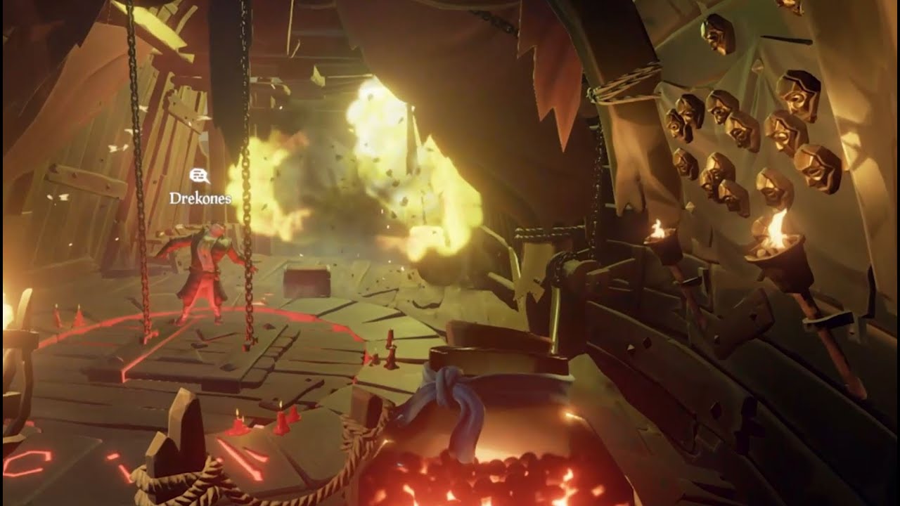 Reaper's hideout keg plant with HUGE payoff! Sea of Thieves twitch ...