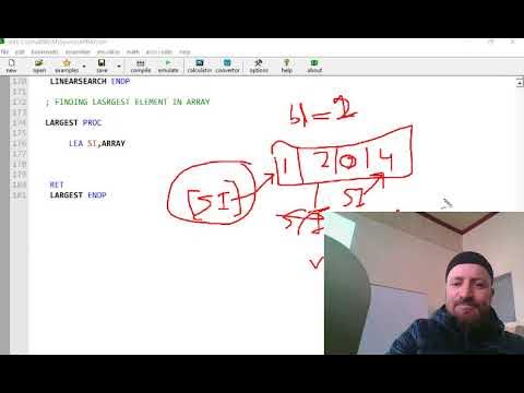 8086 ARRAY OPERATIONS LARGEST AND SMALLEST PART 3 - YouTube