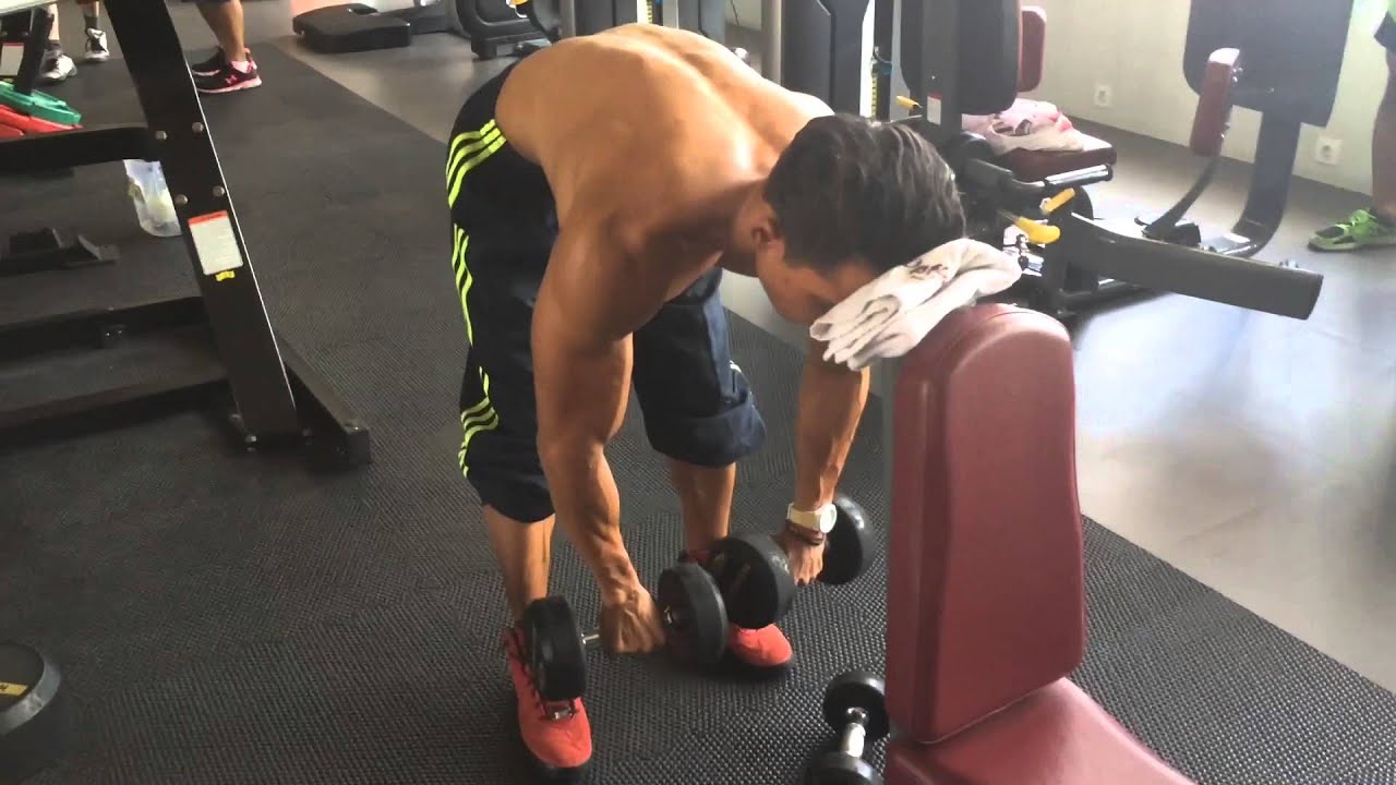Trap and rear delt exercise for shredded indonesia muscle - YouTube