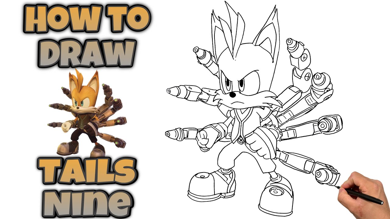 How To Draw TAILS NINE |Sonic Prime #sonicprime #drawing #howtodraw ...